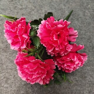 1Pc Simulation Carnation Realistic Look Vibrantly Colored 6 Heads Diy ...