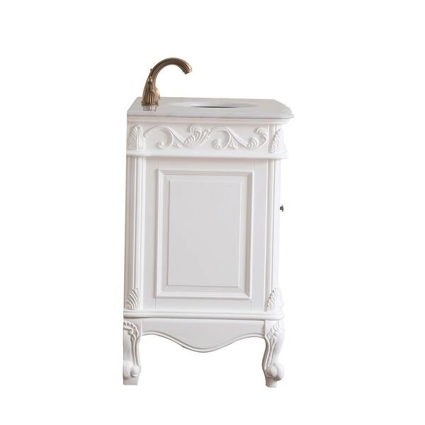 Victorian Bathroom Vanity Cabinet Set with Marble Top - Bed Bath ...