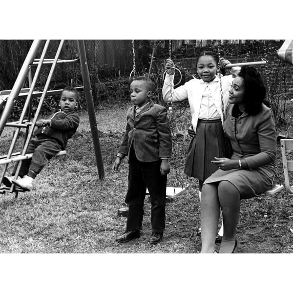Coretta Scott King playing with her children Photo Print - Bed Bath ...