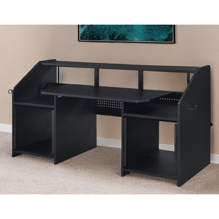 71" Black Computer Desk - Bed Bath & Beyond - 41587236