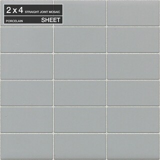 Daltile X724MSP Modern Dimensions - 4" x 2" Straight Joint Mosaic Multi ...