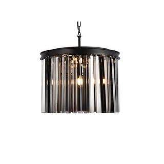 Elegant Lighting 1208D20-SS/RC Sydney 6 Light 20" Wide Crystal Pendant ...