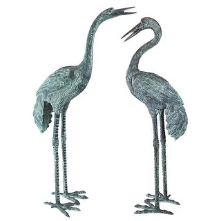 Design Toscano Large Bronze Crane: Set - Bed Bath & Beyond - 20176554