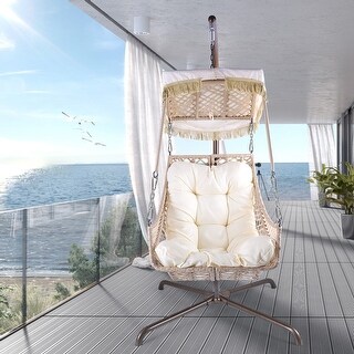 Swing Egg Chair with Stand Indoor Outdoor - Bed Bath & Beyond - 40278822