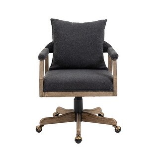 Boucle Upholstered Office/ Desk Chair - Swivel/ Adjustable Height - Bed ...
