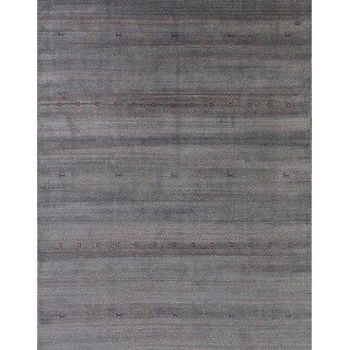 Hand Knotted Oriental 100% Wool Carpet Tribal Animal Pictorial Greys ...