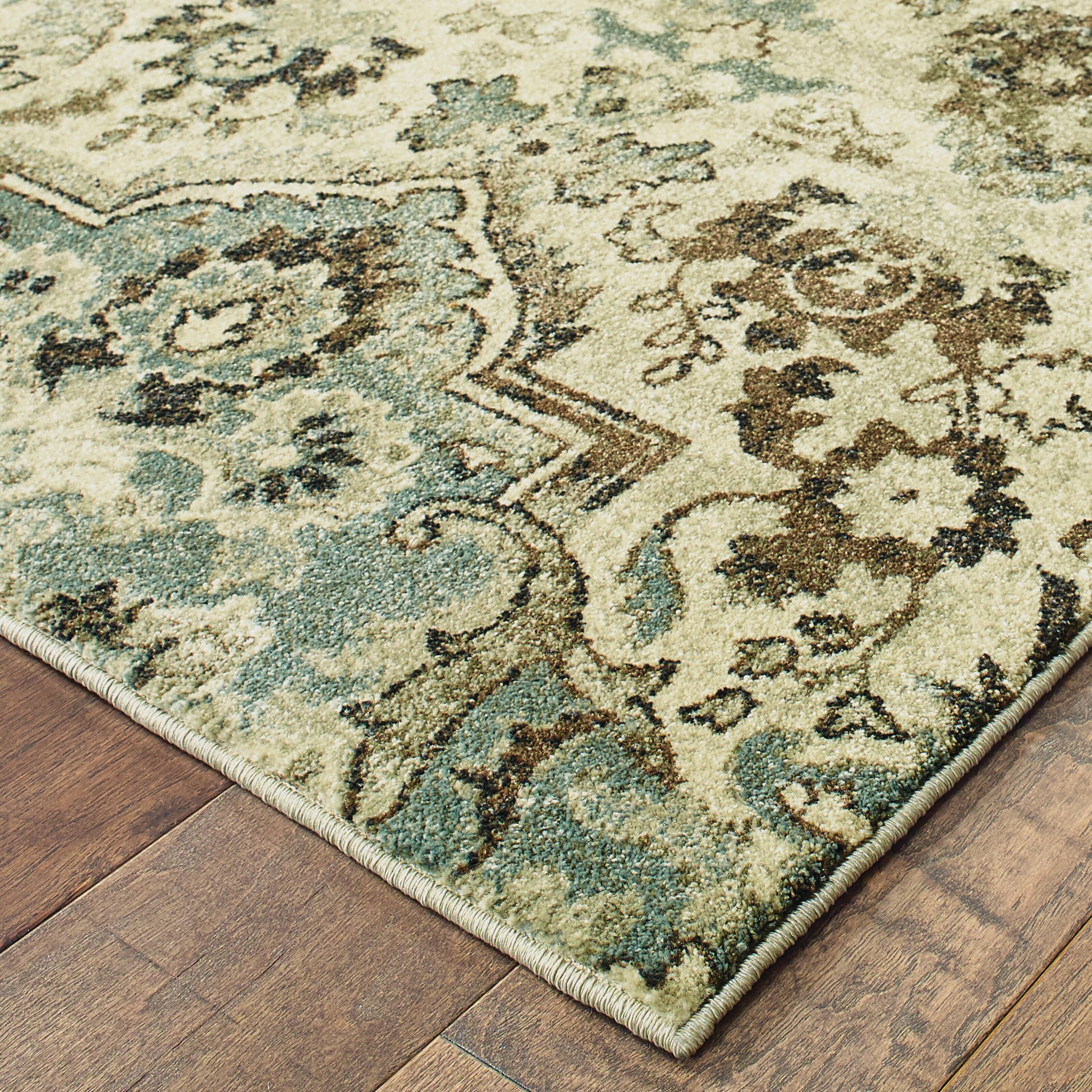 Style Haven Solin Borderless Traditional Medallion Dense Pile Rug - Bed ...