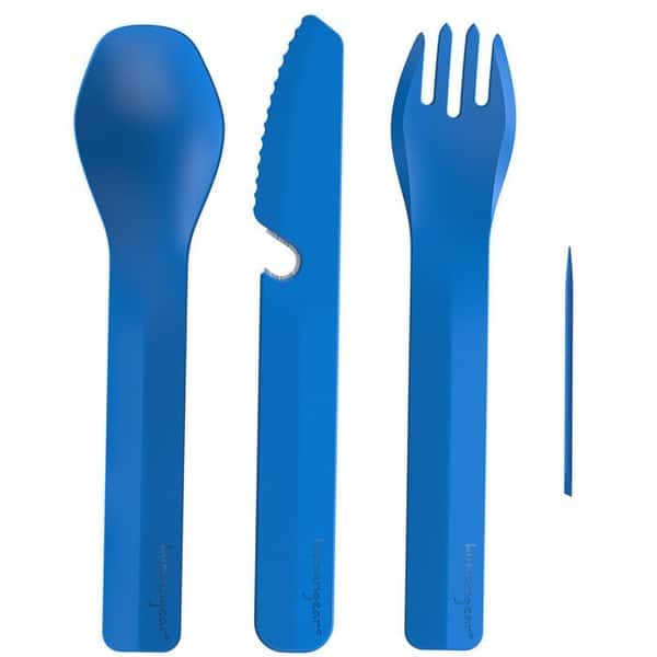 Humangear GoBites Trio Fork, Spoon and Knife Travel Utensils - One Size ...