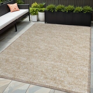 Hari Abstract Shapes Weather Resistant Classic Meets Modern Outdoor Rug ...