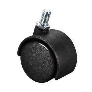 Furniture Casters Nylon Threaded Stem Swivel Caster Wheels Black - Bed ...