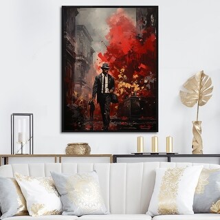 Designart "Red Harlem Nights At The Cotton Club I" Harlem Renaissance ...