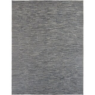 Modern Grey Flatweave Weave 100% Viscose Area Rug - Bed Bath & Beyond ...