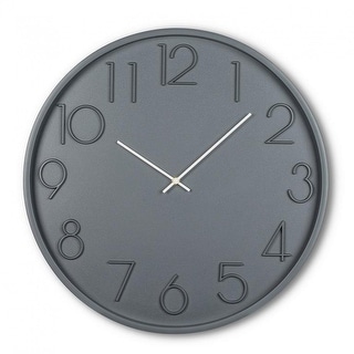 Charcoal Wall Clock - Bed Bath & Beyond - 42480443