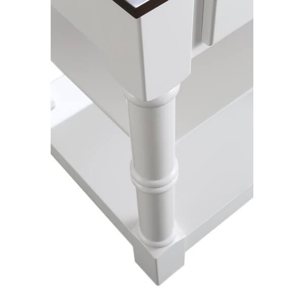 Monterey 36 In. Kitchen Island with Walnut Veneered Wood Countertop ...