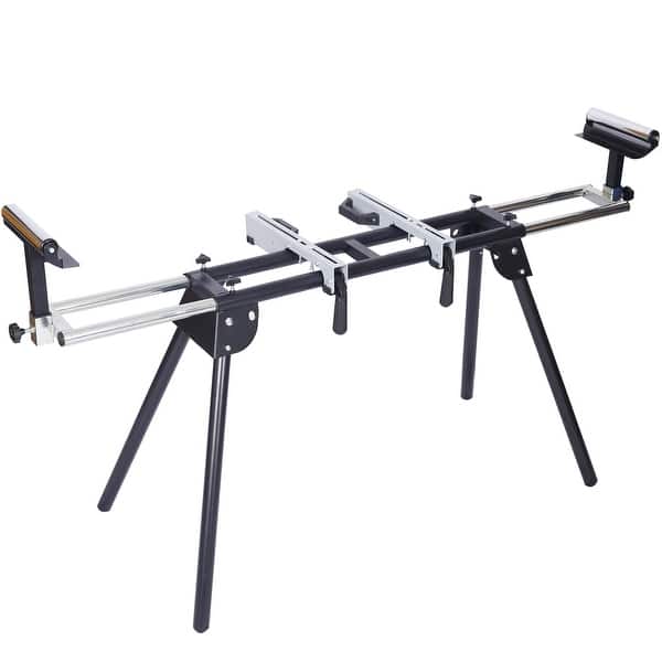 Miter Saw Stand with Quick Release Mounting Brackets,roolers ,stops ...