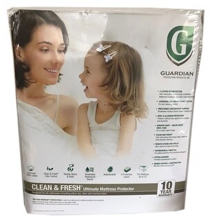 Guardian Clean & Fresh Ultimate Protection WaterProof Mattress Pad Tw ...