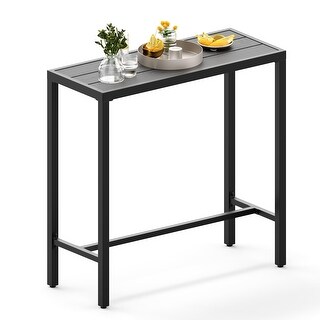 Rectangle Bar Table Height Bar Table with Weather Resistant Waterproof ...
