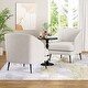 Grondin Mid-Century Modern Style Upholstered Accent Barrel Chair with ...