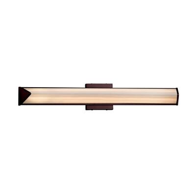 Justice Design Porcelina Apex 30-inch Dark Bronze ADA Linear, Waterfall ...
