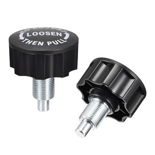 Fitness Equipment Pull Pin Spring Knob for Fitness Black 2pcs - Bed ...