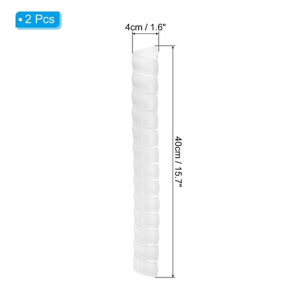 2Pcs Plastic Tree Trunk Protector Spiral Bark Wraps Guard, 15.7"x1.6 ...