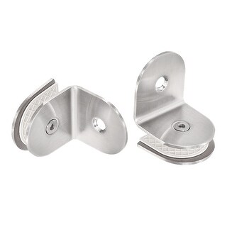 Round Glass Clamp, Adjustable 8-12mm Thick 90 Degree Single Side Clip ...