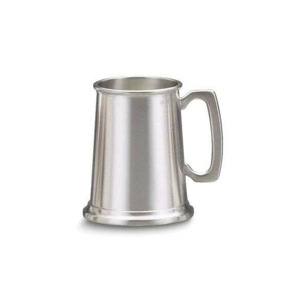 Curata Satin Matte Finish Pewter Half Liter (17 Ounce) Classic Tankard ...
