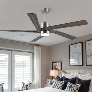 AeroBlade 54" 5-Blade 6-Speed Ceiling Fan with LED Light - Bed Bath ...