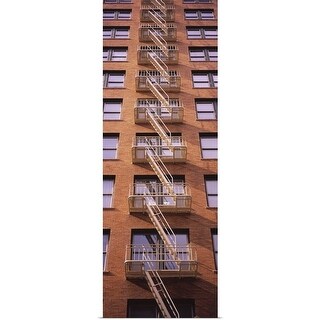 Fire escape ladders of a building, San Francisco, California - Multi ...