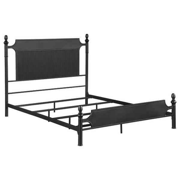 Cameron 51-Inch Metal Panel Bed Black - Bed Bath & Beyond - 41899347