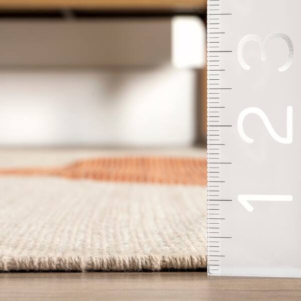 Nuloom Coralie Modern Stacked Shapes Tasseled Area Rug - Bed Bath ...