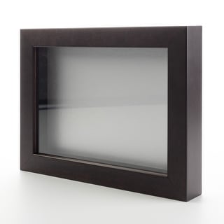 Dark Brown 16x20 Wood Shadow Box with Silver Acid-Free Backing - With 5 ...