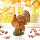 Glitzhome 9.5"H Thanksgiving Resin Turkey Table Decor - Bed Bath ...
