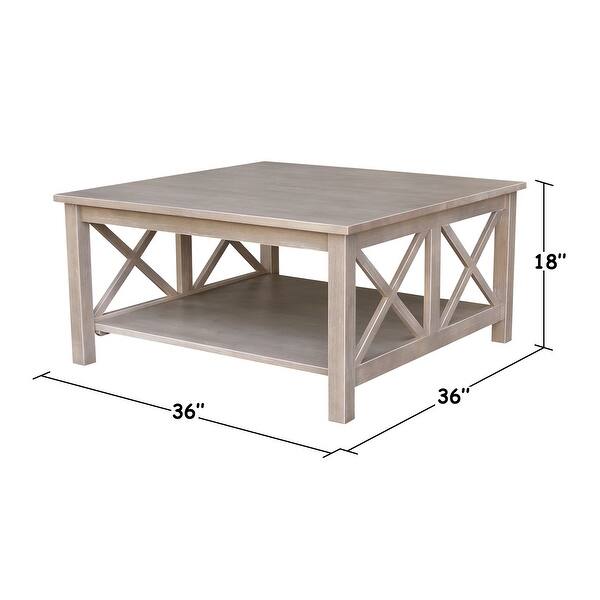 International Concepts Hampton Solid Wood Square Coffee Table - 36" x ...