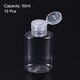 50ml Squeeze Bottles, Rectangle Dispensing Bottles Plastic, Clear - Bed ...