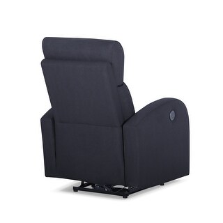 Reclining Armchairs Polyester Power Recliner USB Port Theater Seating ...