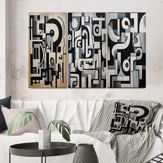 Designart "Garden Of Urban Groove Abstract Geometrics XI" Modern ...