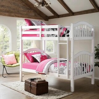 Convertible Twin/Twin Bunk Bed with Sturdy Slat System - Bed Bath ...