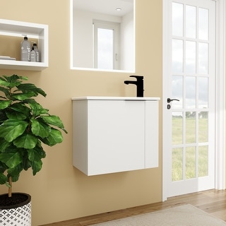 22 Inch White Bathroom Vanity with Sink - N/A - Bed Bath & Beyond ...