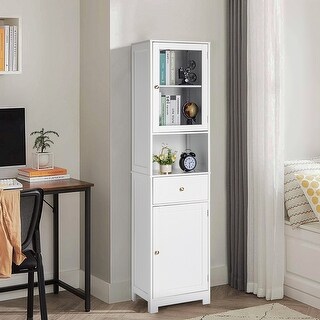 Modern Multi-function Storage Cabinet with 2 Doors and a Drawer - Bed ...