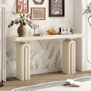 Console Tables Hallway Accent Table Sofa Table, Curved Solid Legs - Bed ...