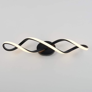 Artika Swirl Vanity Light Fixture, Black - Bed Bath & Beyond - 32712857