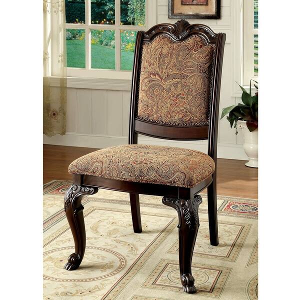 Bevo Traditional Cherry Wood 5-Piece Dining Set by Furniture of America ...