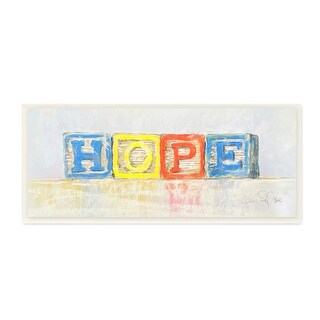 Stupell Hope Typography Vintage Kids' Building Block Arrangement Wood ...