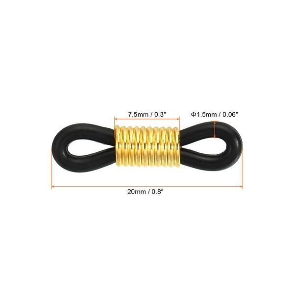 Eyeglass Chain Connector Retainer Kit 80pcs Strap Holder End Loop ...