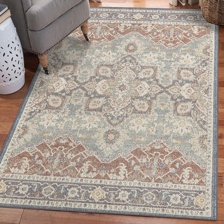 Luxe Weavers Bohemian Floral Area Rug, Indoor Carpet - Bed Bath ...