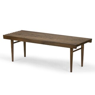 Baird Slatted Wooden Bench - Bed Bath & Beyond - 39918793