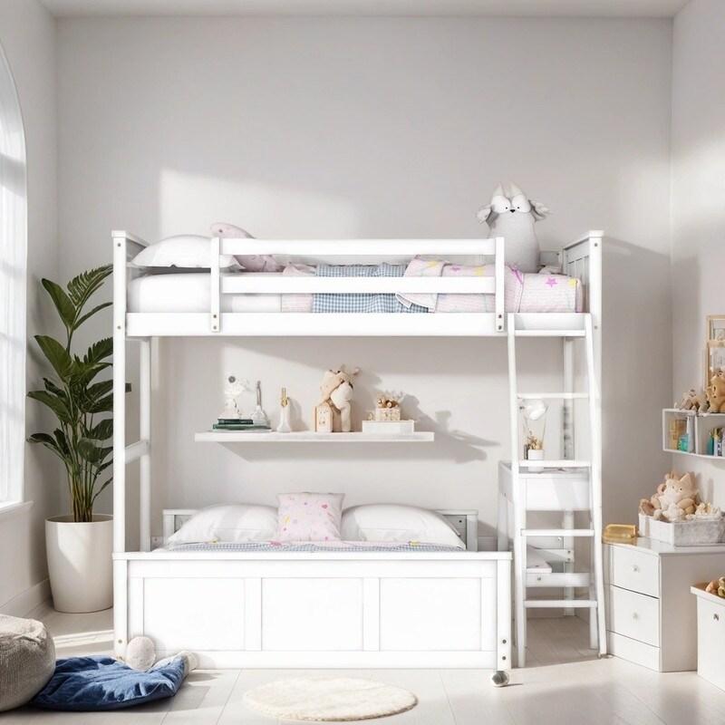 White full size bunk beds store