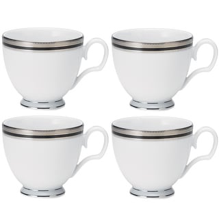 Noritake Austin Platinum Set Of 4 Tea Cups, 8 Oz. - Bed Bath & Beyond ...