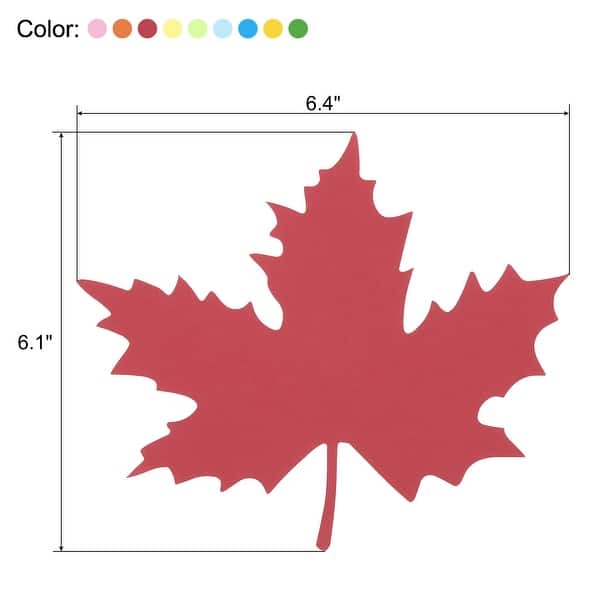 Maple Leaf Cutouts, Paper Leaves, Colorful Leaf Cutout - Multicolor ...